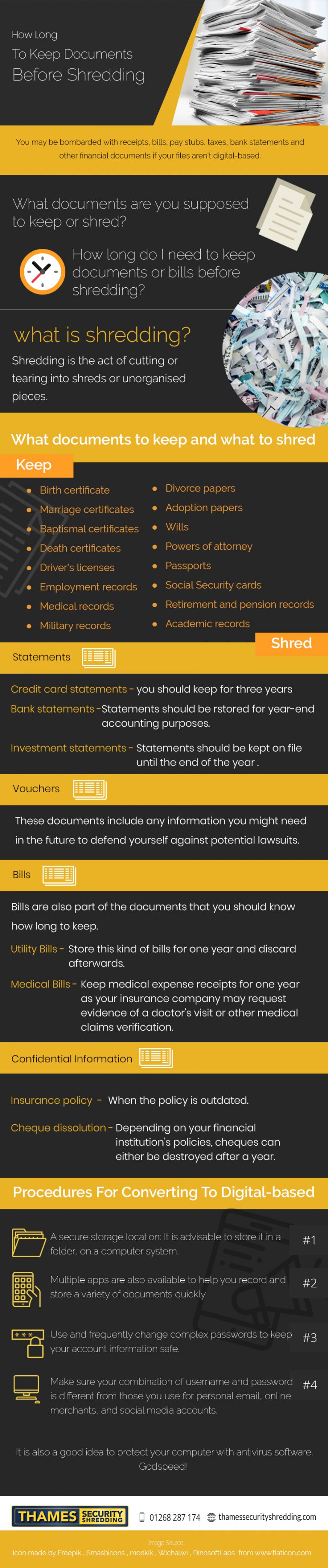 How Long To Keep Documents Before Shredding | Thames Shredding
